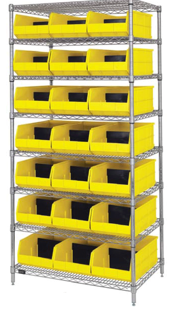 Stackable Shelf Bin Wire Shelving
