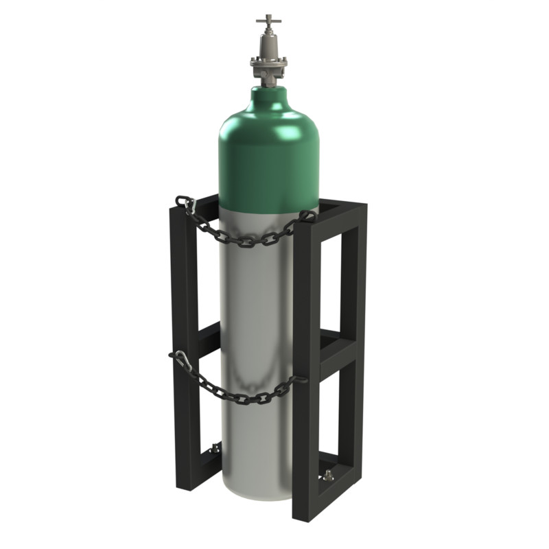 Gas Cylinder Rack for 1 Vertical Cylinder
