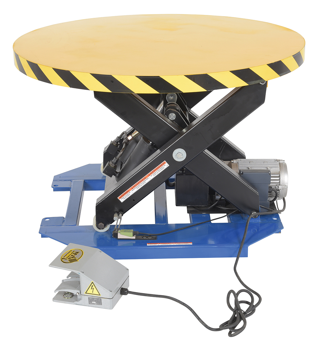 Powered Lift Table with Manual Rotation