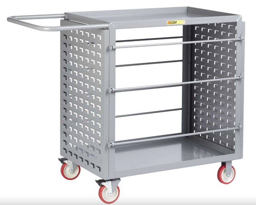 Wire Reel Cart with Louvered Panel Ends