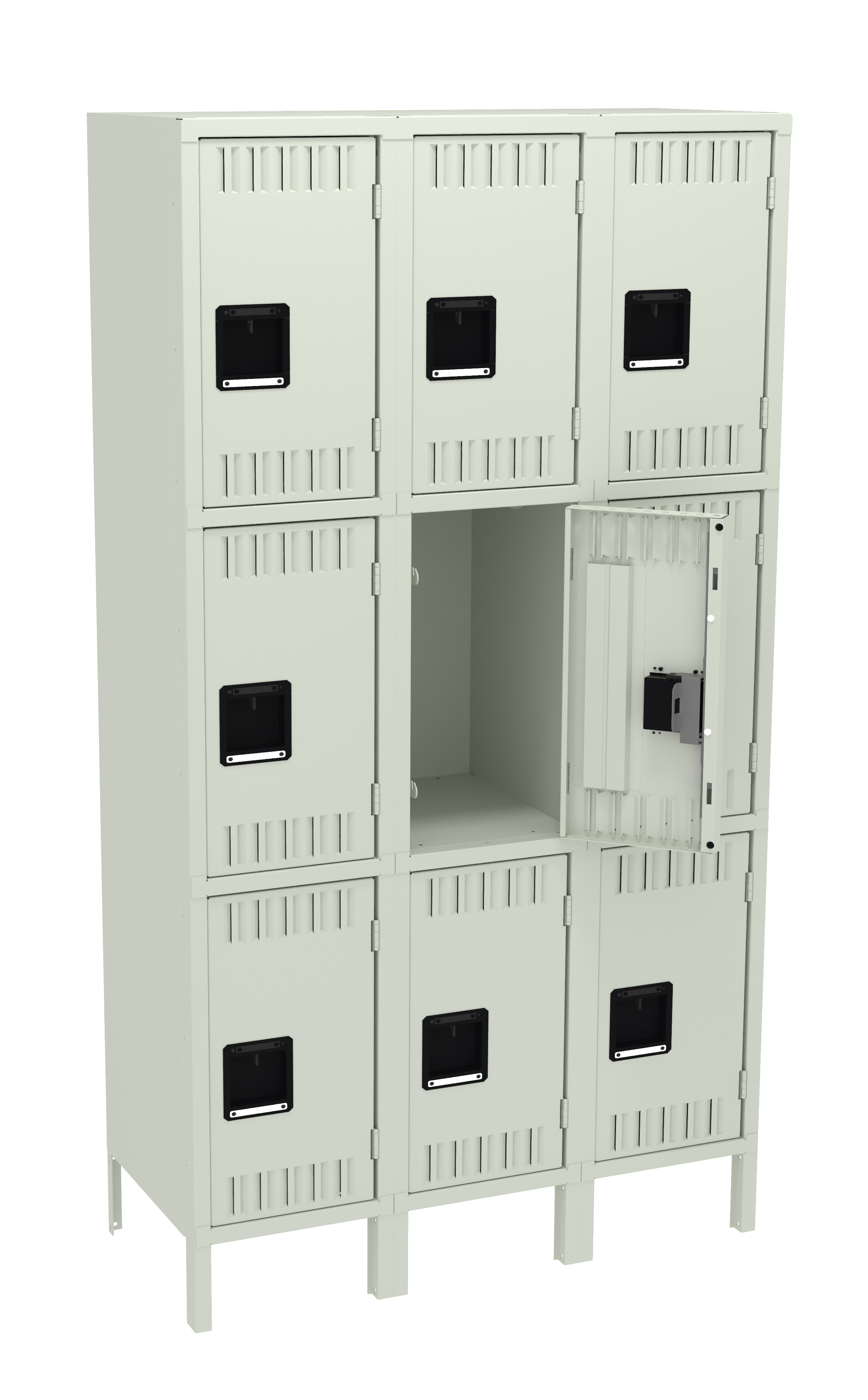 Triple Tier Lockers with Legs
