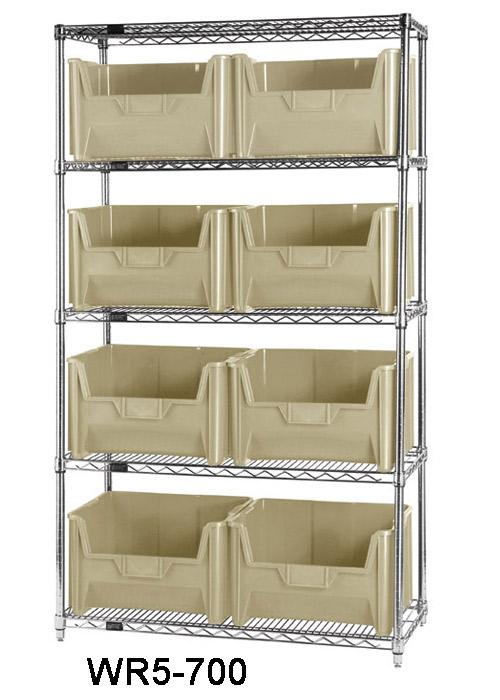 Giant Stack Containers Wire Shelving