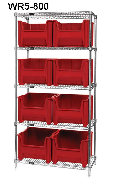 Giant Stack Containers Wire Shelving