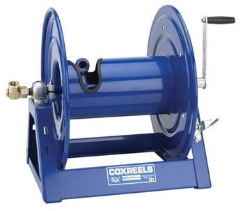 Hand Crank and Powered Rewind Hose Reels