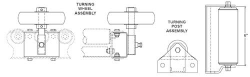 Turning Wheel or Turning Post Assembly